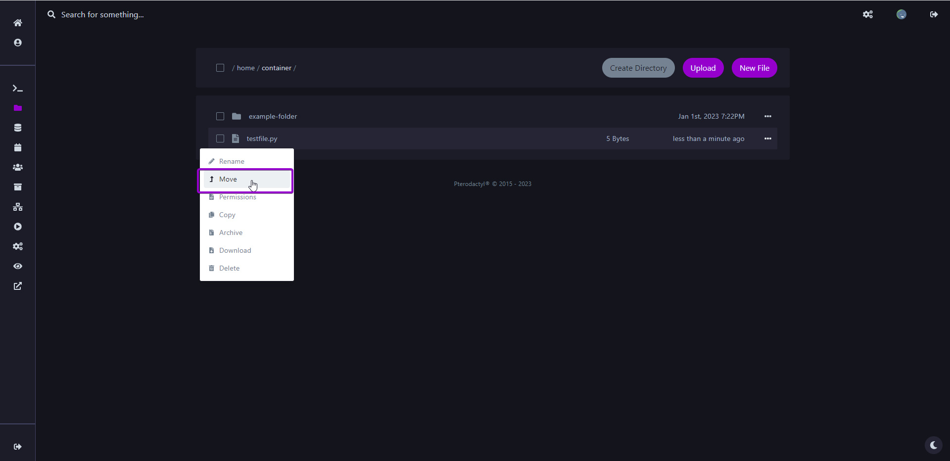 How To Move Files In Pterodactyl - Cybrancee Knowledgebase