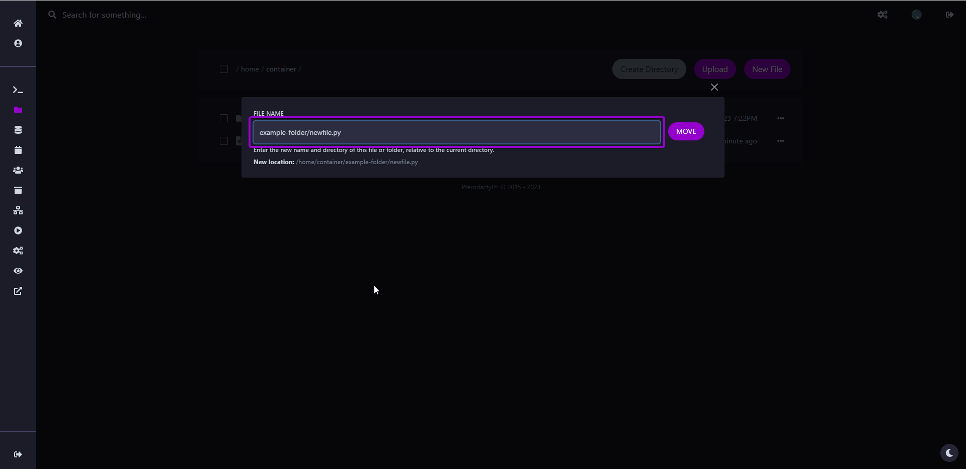 How To Move Files In Pterodactyl - Cybrancee Knowledgebase