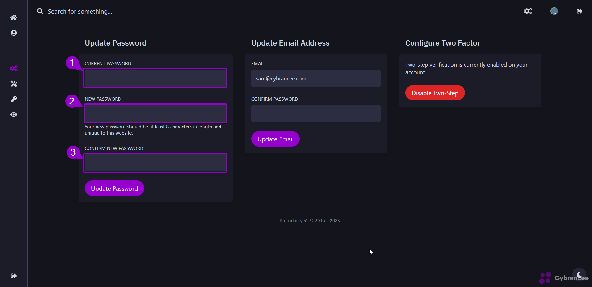 How to Reset Your Pterodactyl Password - Cybrancee Knowledgebase