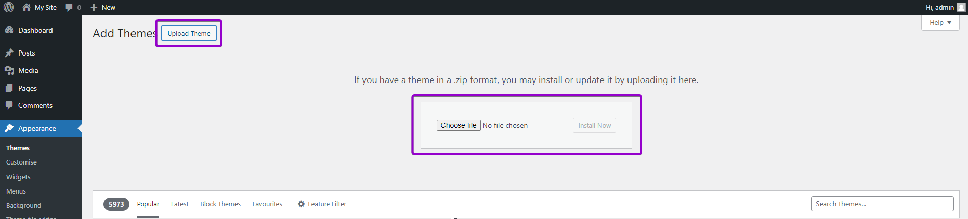 How To Upload A Theme To Wordpress Cybrancee Knowledgebase