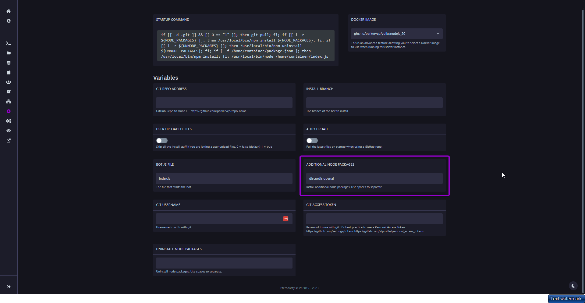 How To Add Additional Javascript Modules In Pterodactyl Cybrancee
