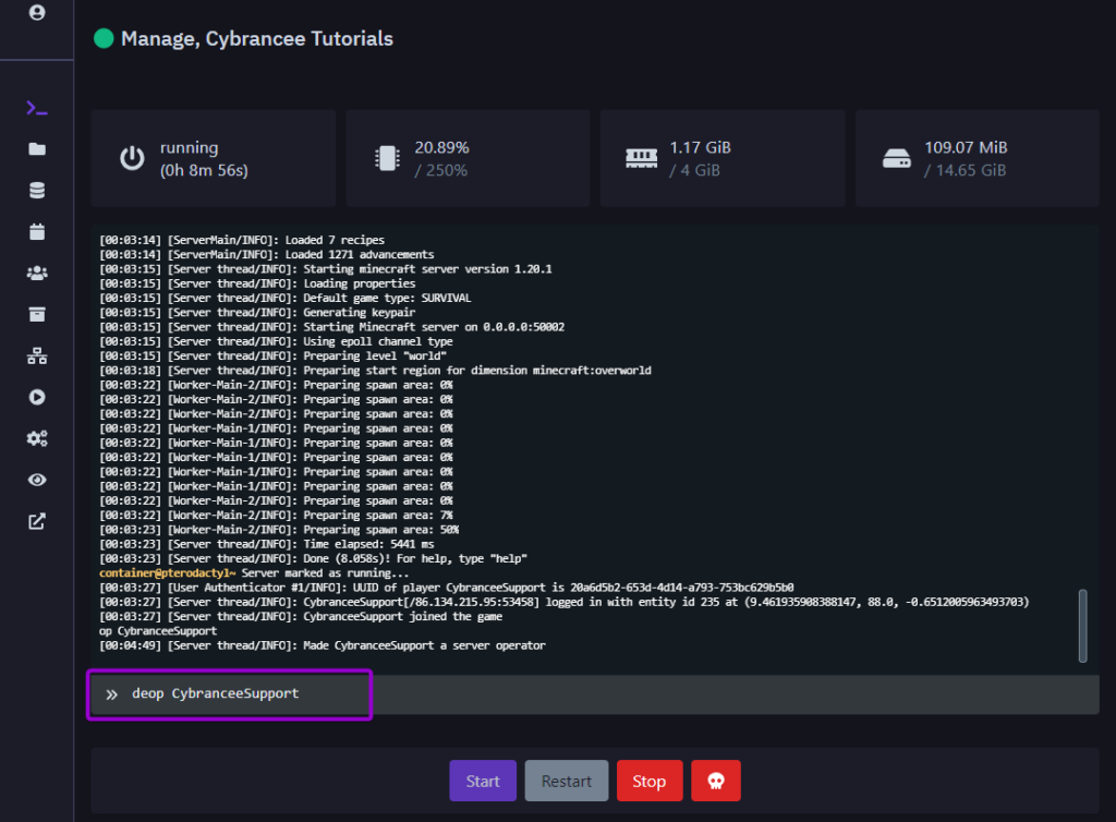 How to make a player OP (Operator) in Minecraft - Cybrancee Knowledgebase
