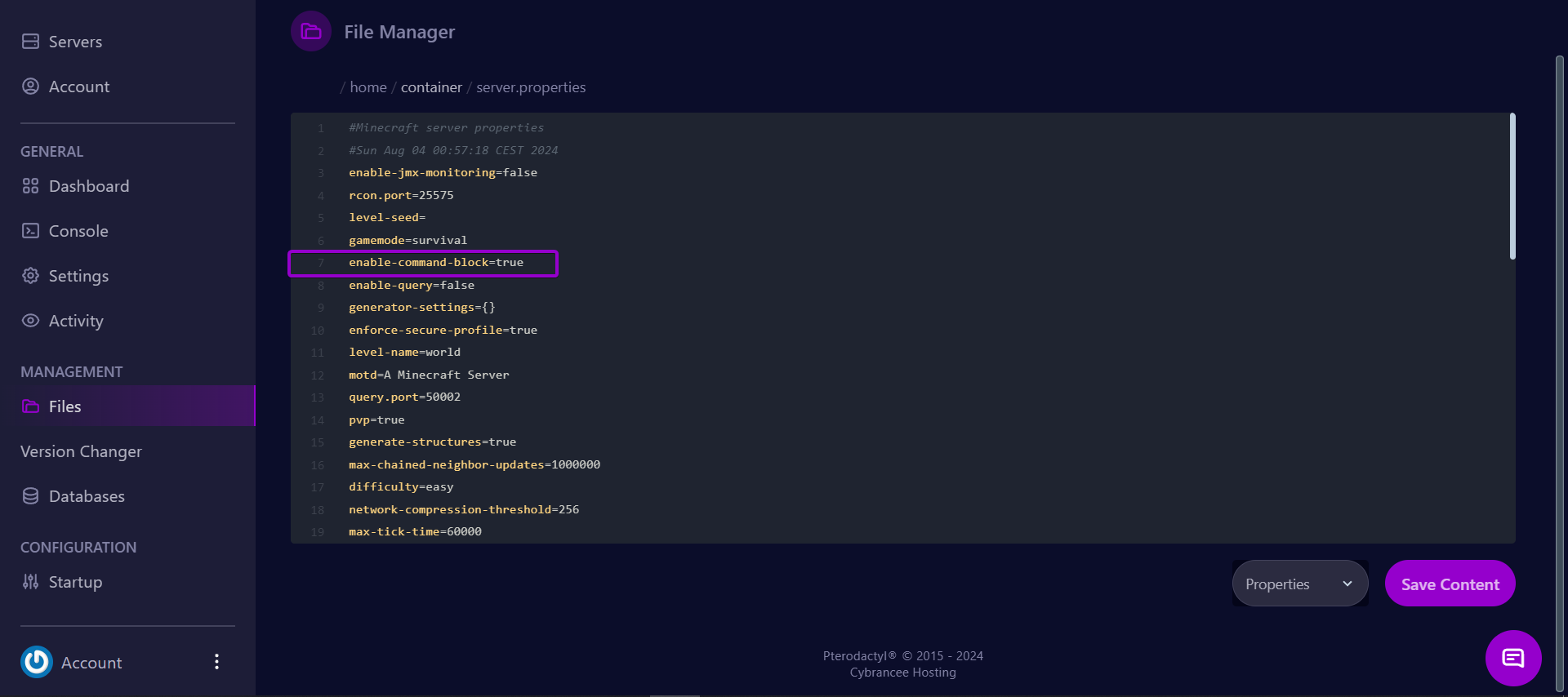 How To Enable Command Blocks In Your Minecraft Server Cybrancee Knowledgebase