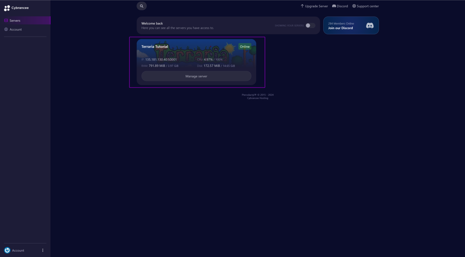 How to Change the Difficulty for Terraria - Cybrancee Knowledgebase