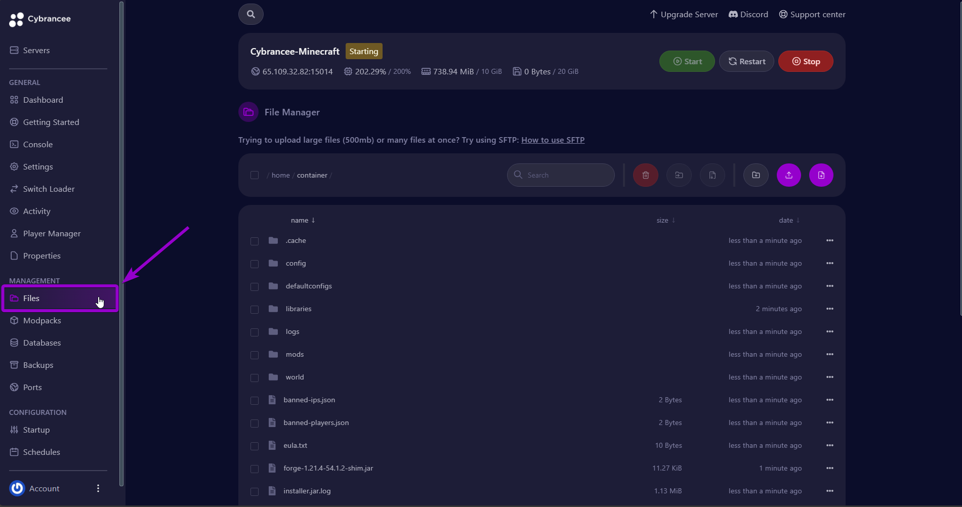 How to Upload and Use a Custom Map on a Minecraft Server - Cybrancee Knowledgebase