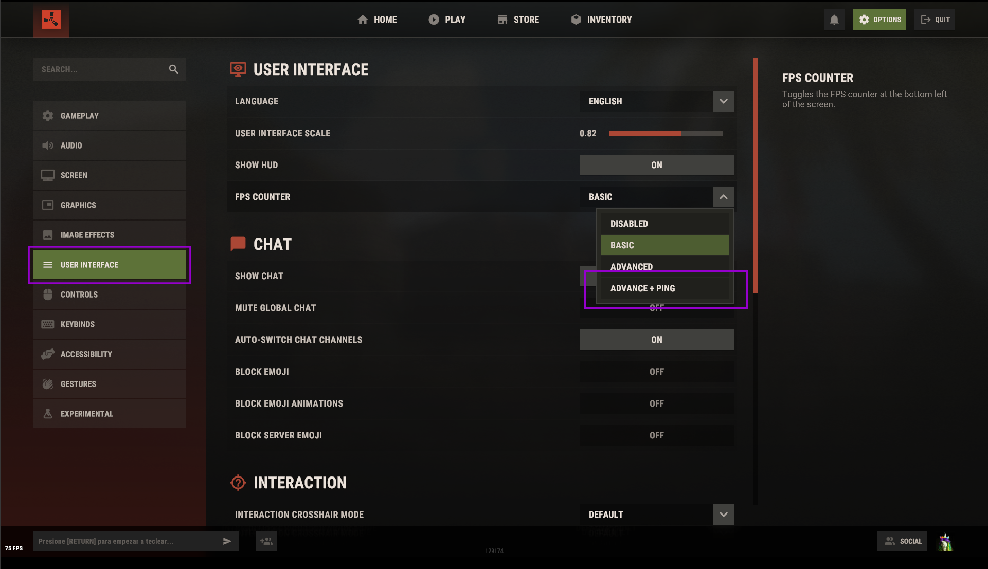 How to See Your Ping in Rust