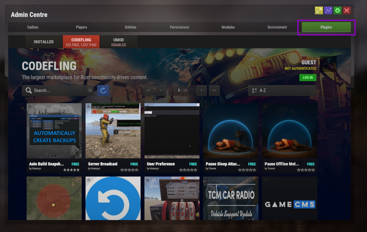 How to Install Plugins with Carbon on Your Rust Server