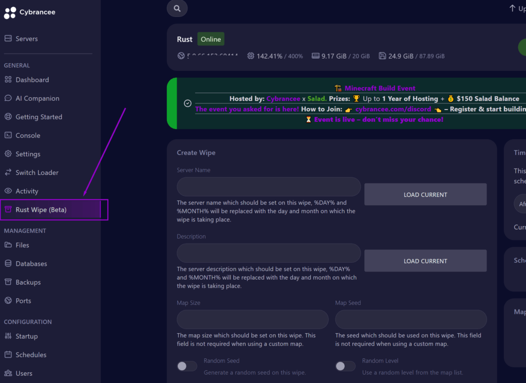 How to Configure Automatic Wipes on Your Rust Server