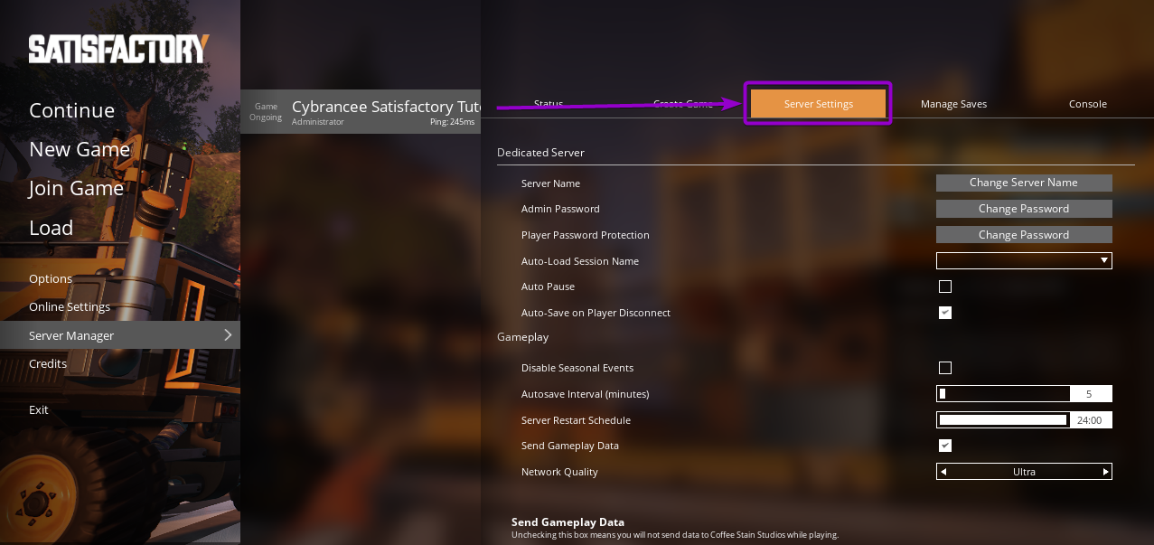 How To Adjust Your Satisfactory Server Settings