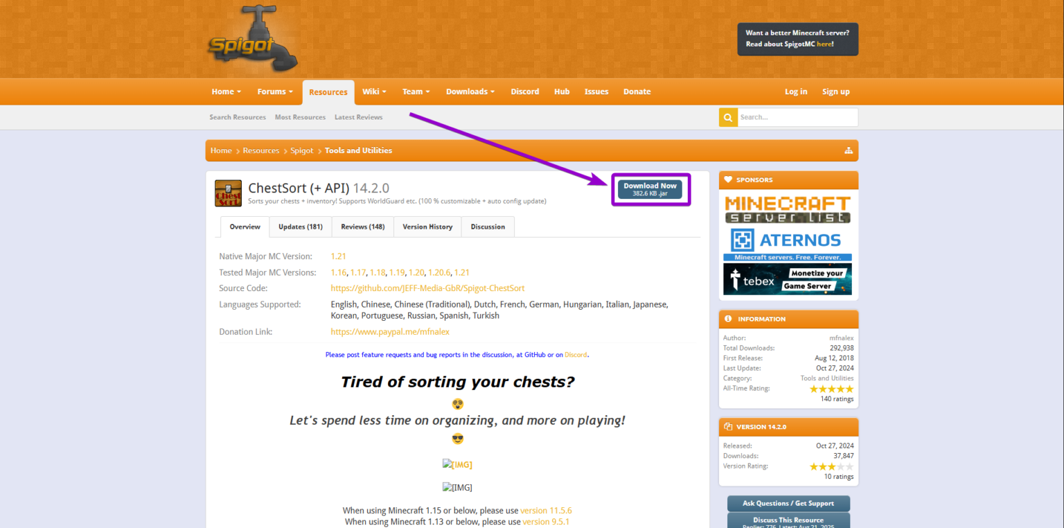 How To Automatically Sort Player Chests on Your Minecraft Server ...